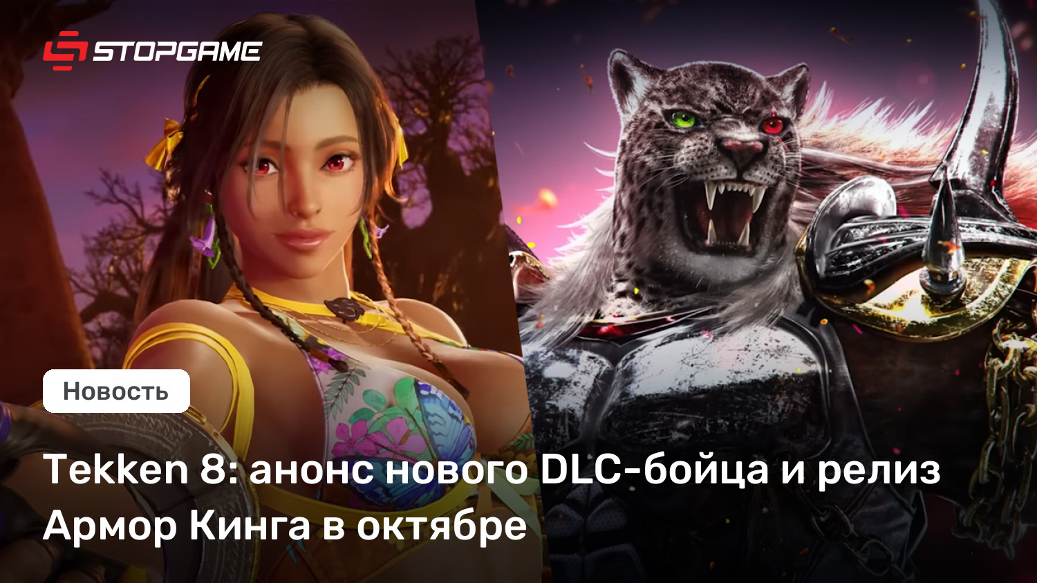 Tekken 8: анонс нового DLC-бойца и релиз Армор Кинга в октябре | StopGame