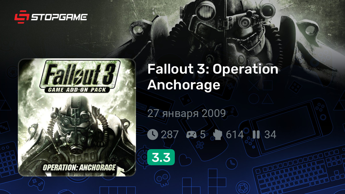 Подборки с игрой Fallout 3: Operation Anchorage | StopGame