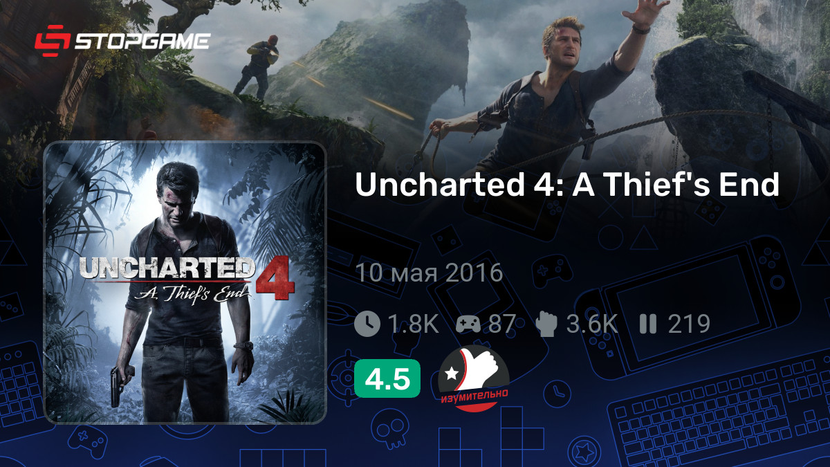Подборки с игрой Uncharted 4: A Thief's End | StopGame