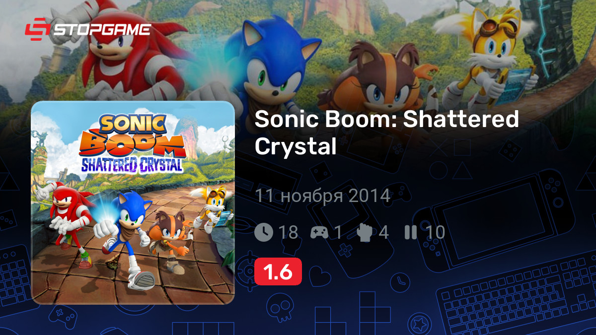 Подборки с игрой Sonic Boom: Shattered Crystal | StopGame