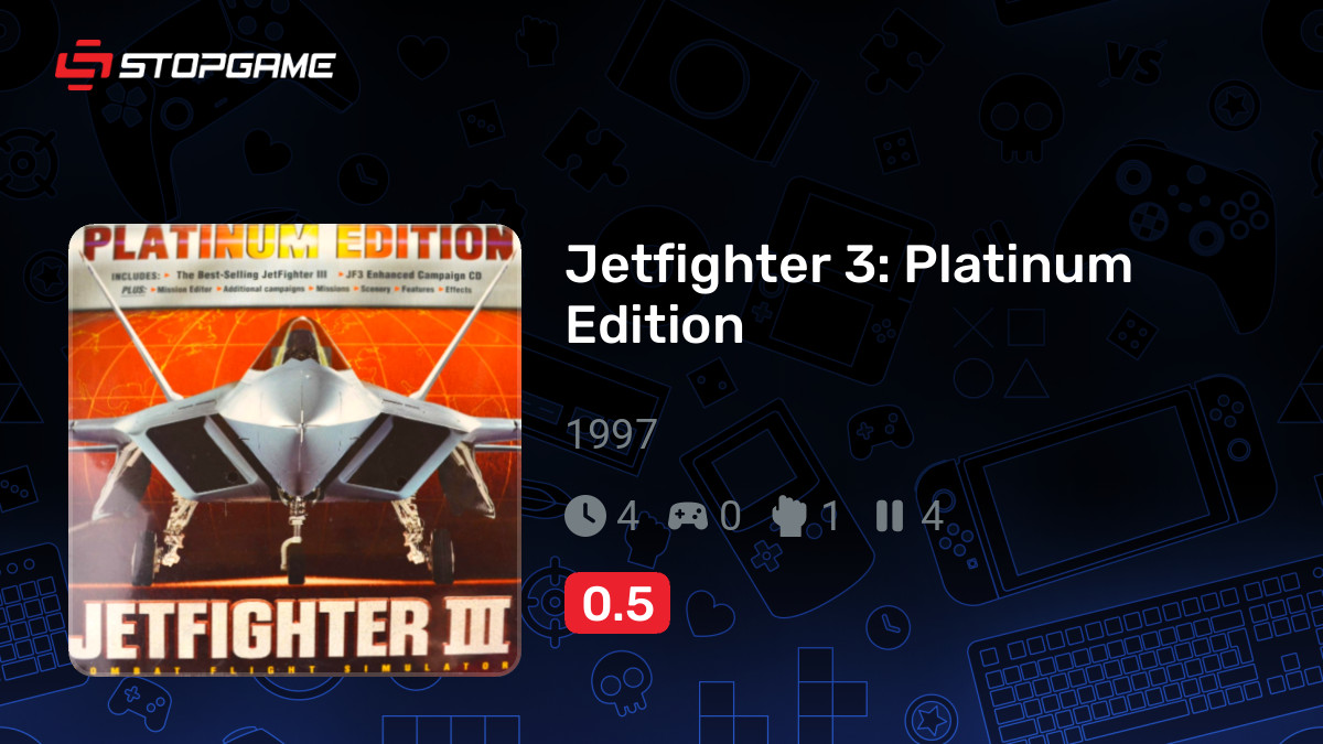 Jetfighter 3: Platinum Edition — обзоры и отзывы, описание, дата выхода ...