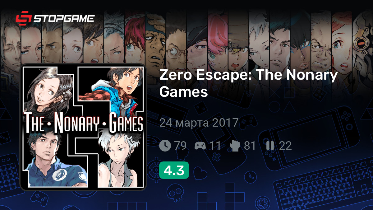 Zero Escape: The Nonary Games — обзоры и отзывы, описание, дата выхода, официальный сайт игры ...