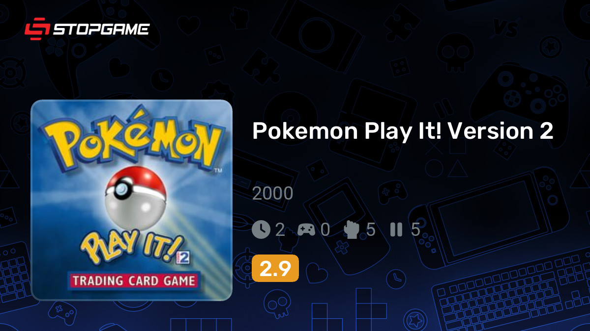 Подборки с игрой Pokemon Play It! Version 2 | StopGame