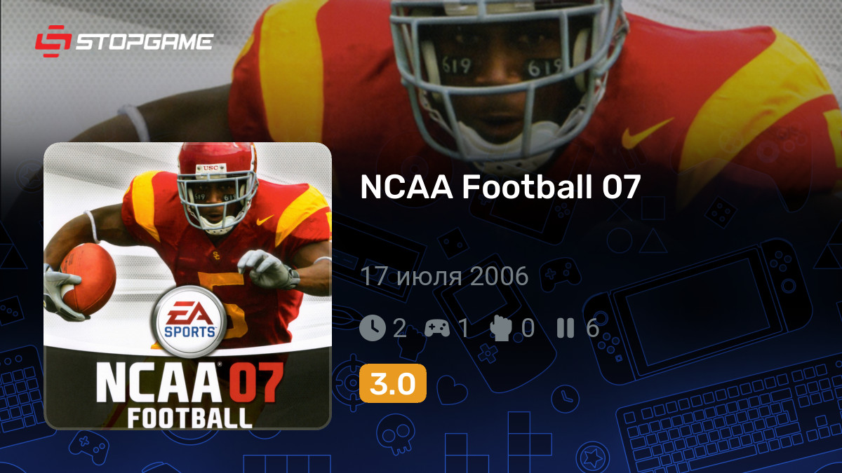 NCAA Football 07 — обзоры и отзывы, описание, дата выхода, официальный ...