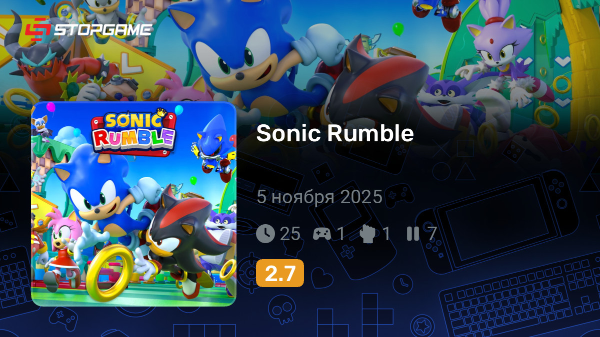 Видео Sonic Rumble - видео, трейлеры, видеообзоры, видеопревью, игровые ролики, репортажи ...
