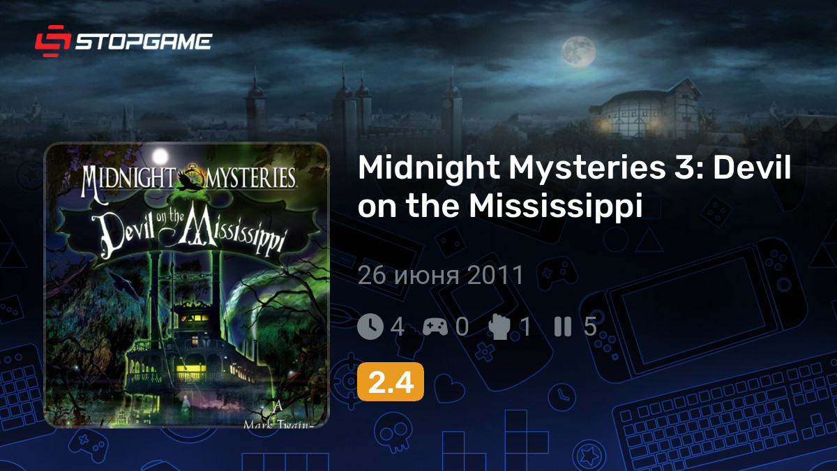 Подборки с игрой Midnight Mysteries 3: Devil on the Mississippi | StopGame