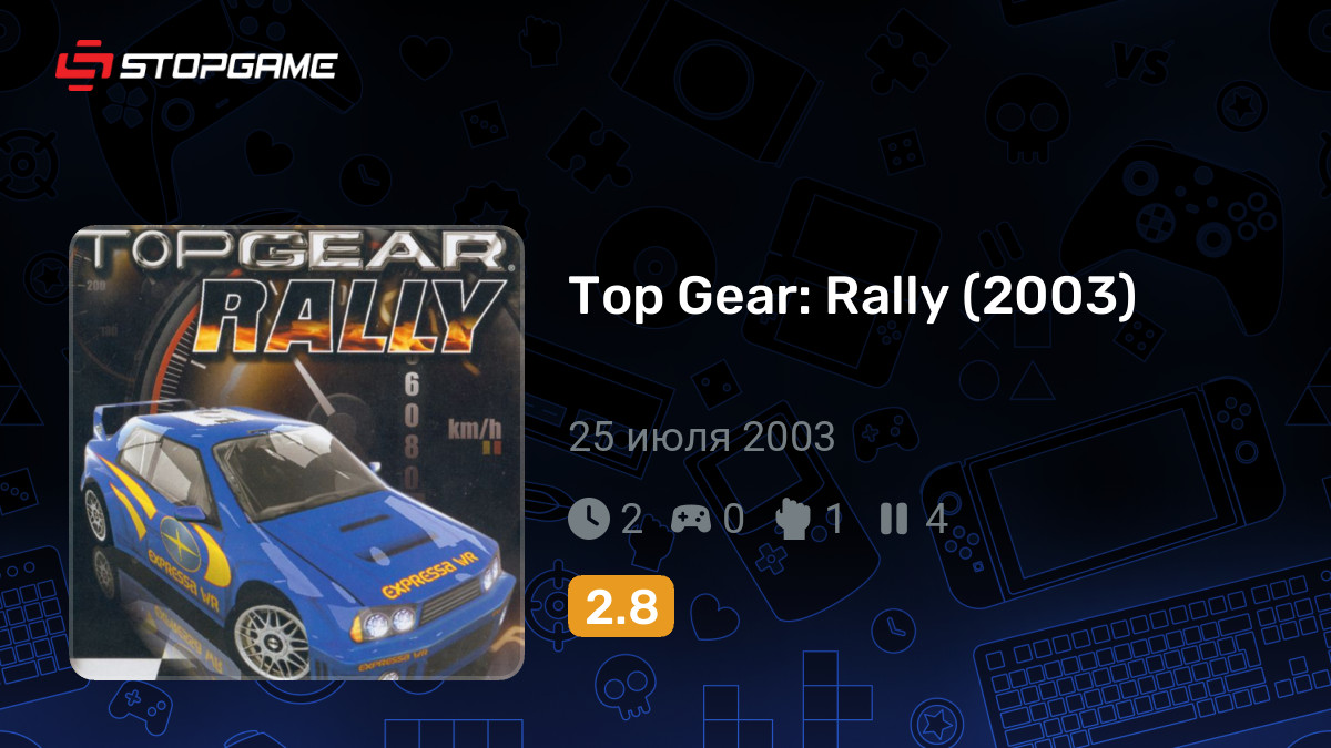 Top Gear: Rally (2003) — обзоры и отзывы, описание, дата выхода ...