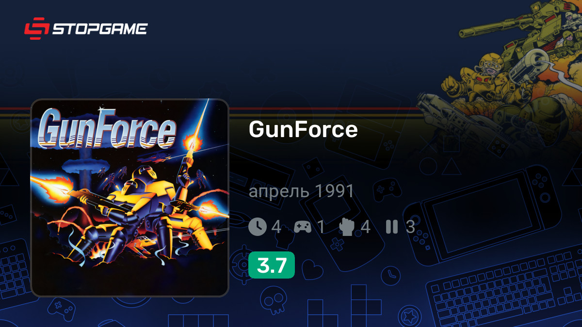 Подборки с игрой GunForce | StopGame