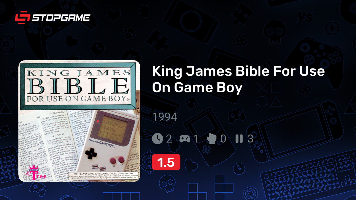 King James Bible For Use On Game Boy — обзоры и отзывы, описание, дата выхода, официальный сайт ...