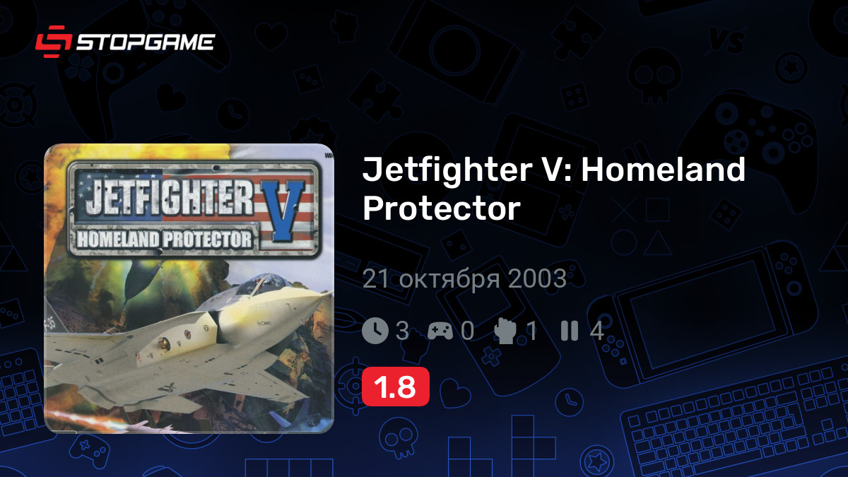 Подборки с игрой Jetfighter V: Homeland Protector | StopGame