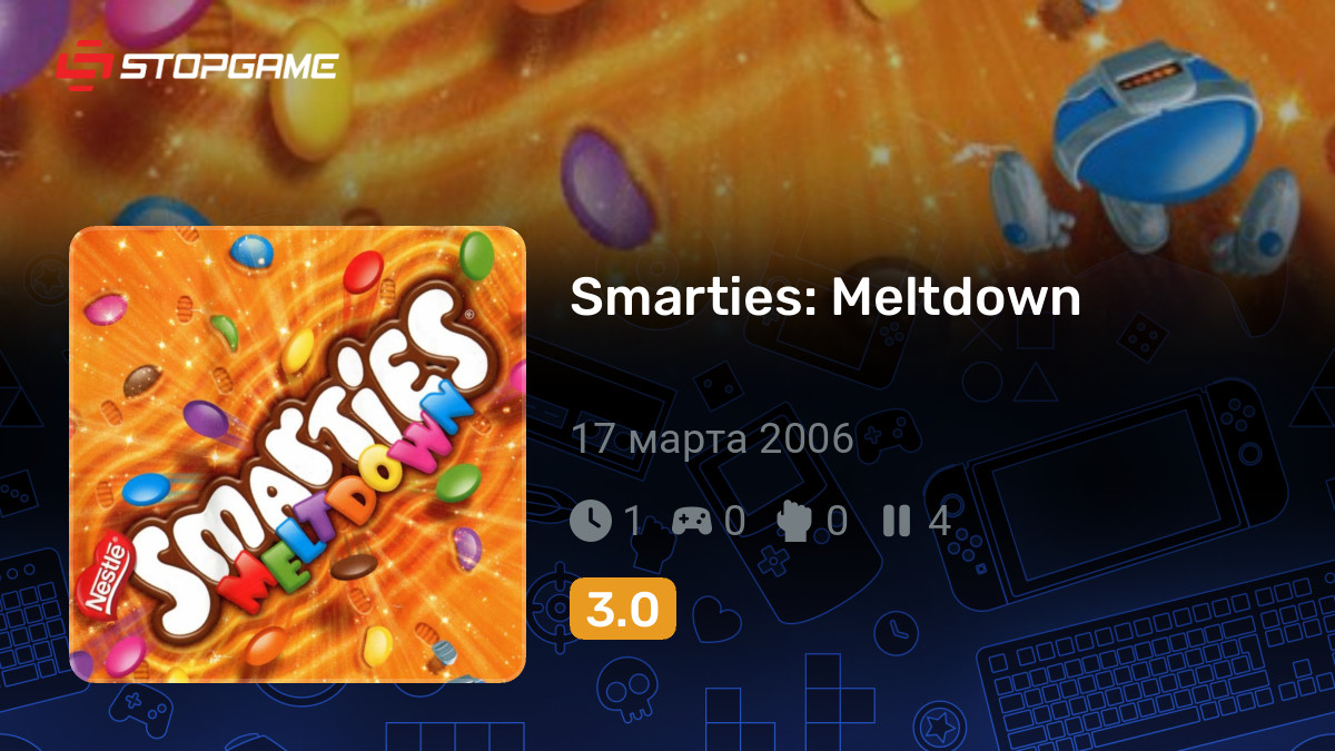 Подборки с игрой Smarties: Meltdown | StopGame