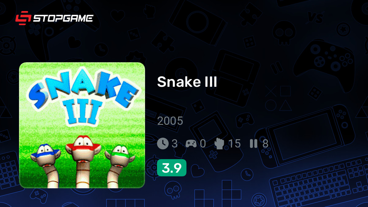 Snake III — обзоры и отзывы, описание, дата выхода, официальный сайт ...