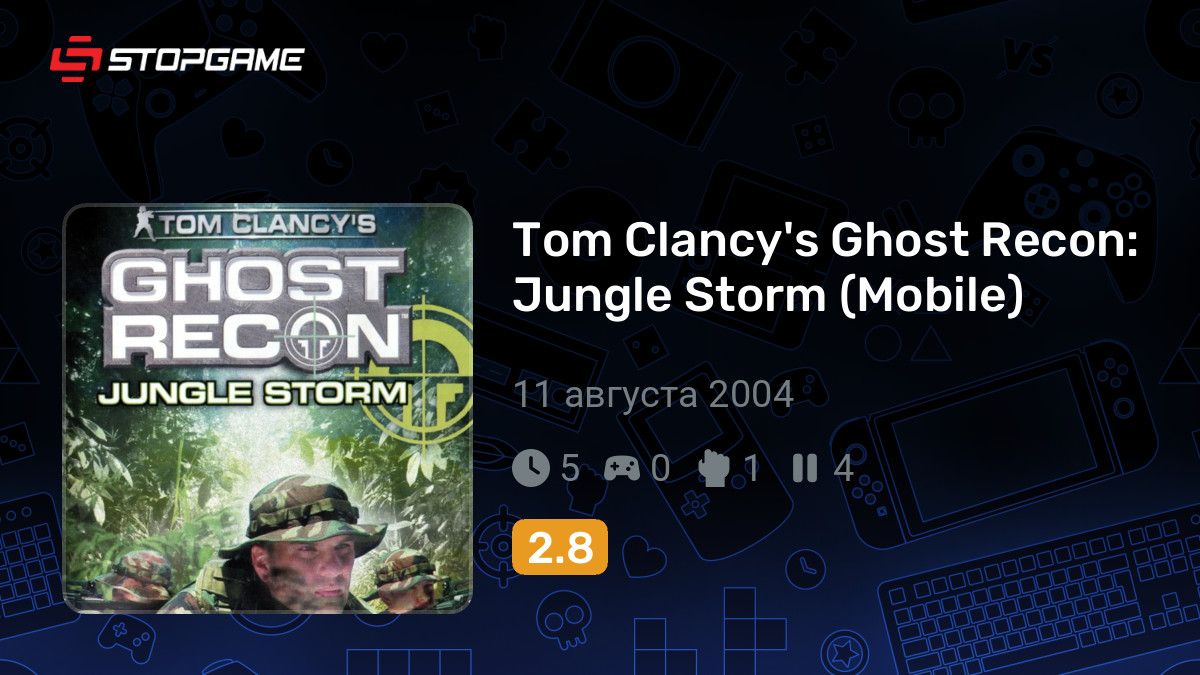Tom Clancy's Ghost Recon: Jungle Storm (Mobile) — обзоры и отзывы, описание, дата выхода ...