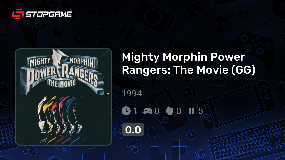 Mighty Morphin Power Rangers: The Movie (GG) — обзоры и отзывы ...