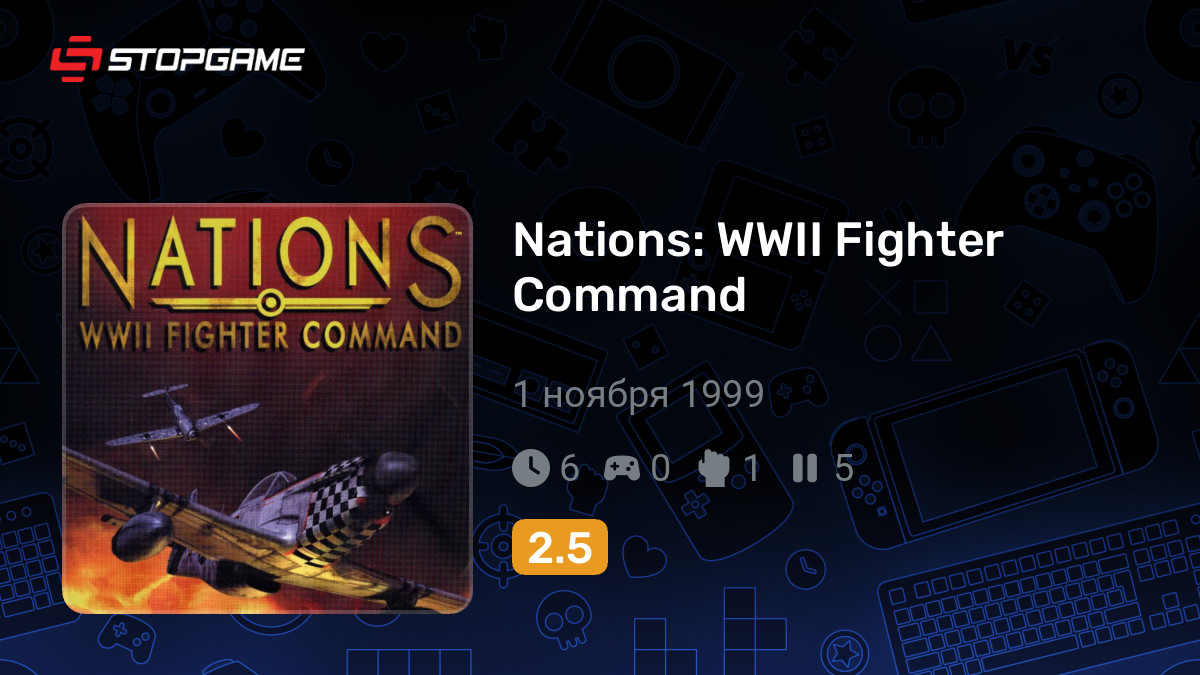 Nations: WWII Fighter Command — обзоры и отзывы, описание, дата выхода ...