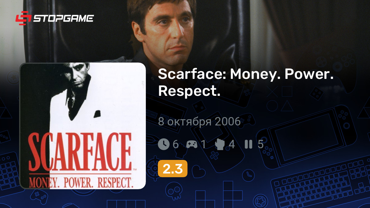 Подборки с игрой Scarface: Money. Power. Respect. | StopGame