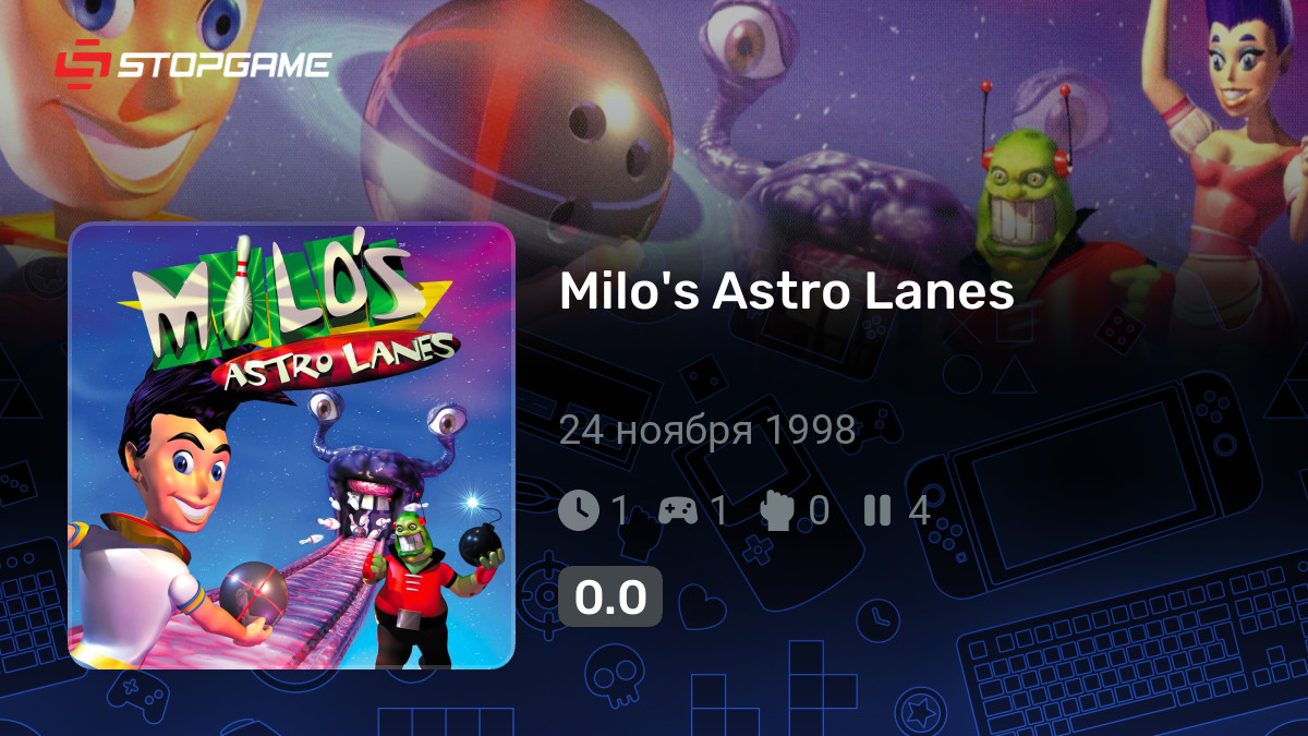 Milo's Astro Lanes — обзоры и отзывы, описание, дата выхода, официальный сайт игры, системные ...
