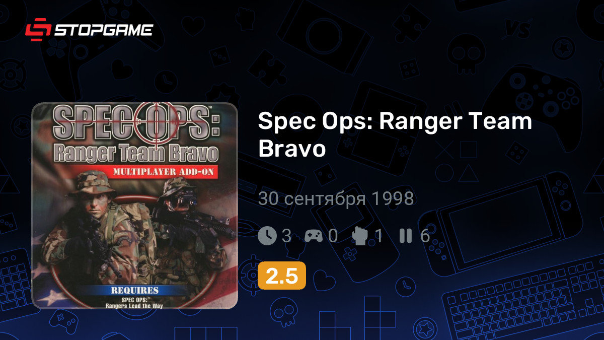 Spec Ops: Ranger Team Bravo — обзоры и отзывы, описание, дата выхода ...