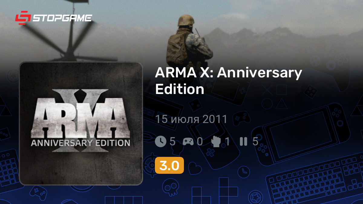 Игры похожие на ARMA X: Anniversary Edition | StopGame