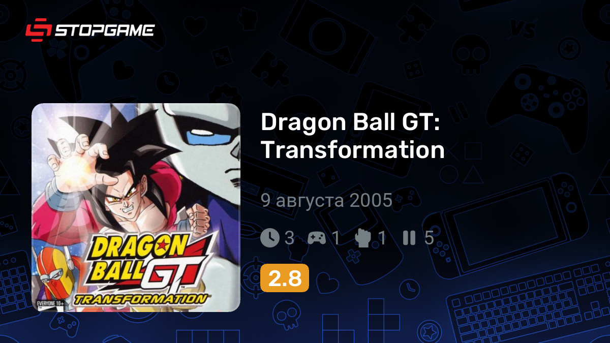 Подборки с игрой Dragon Ball GT: Transformation | StopGame