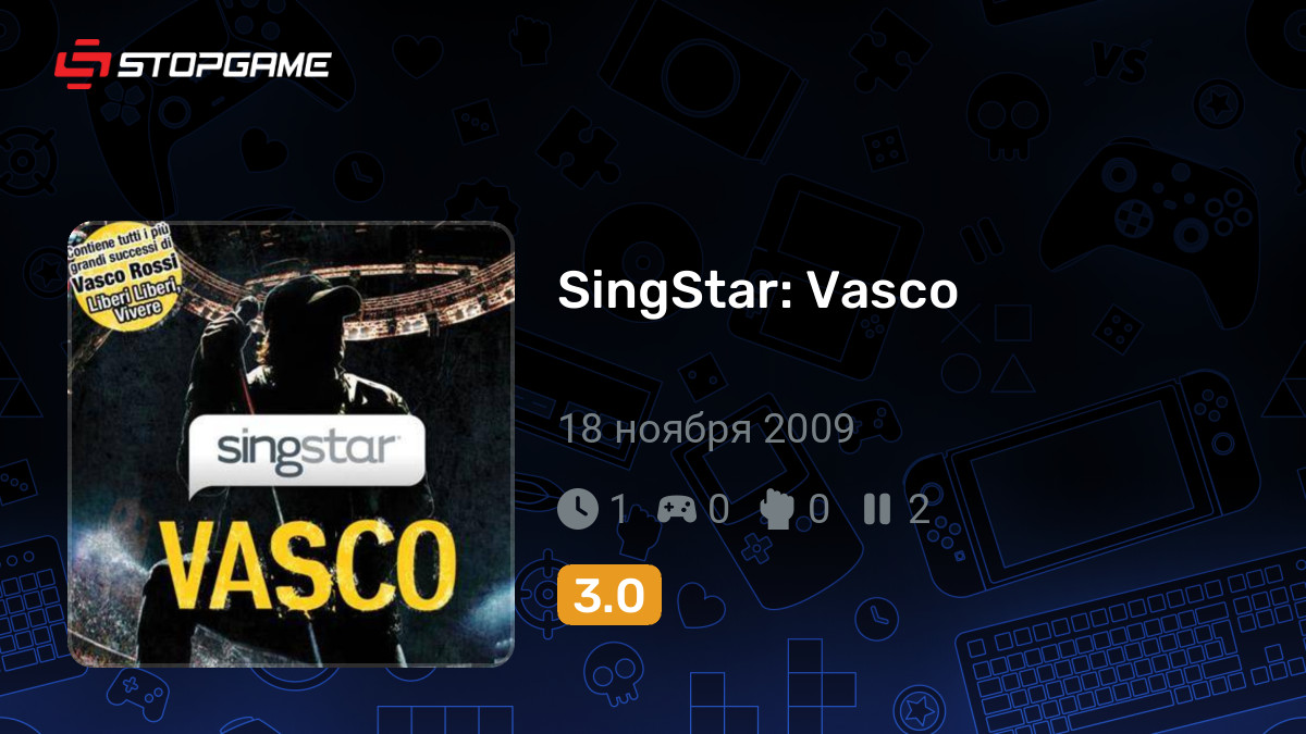 SingStar: Vasco — обзоры и отзывы, описание, дата выхода, официальный ...