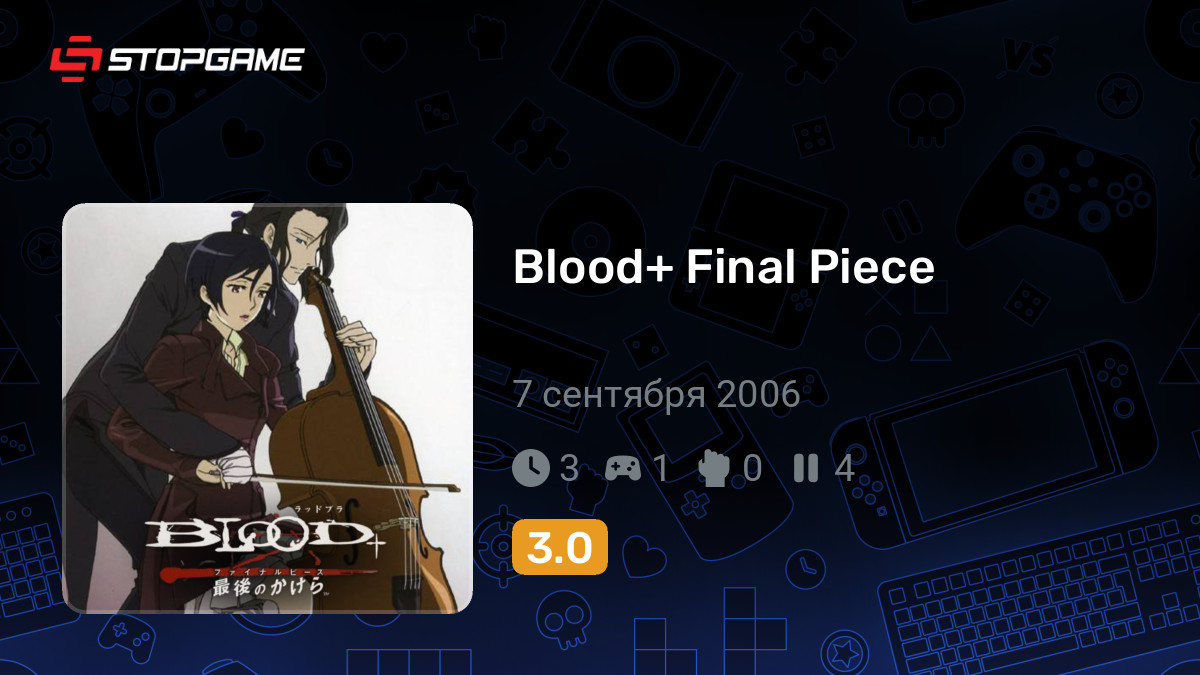 Игры похожие на Blood+ Final Piece | StopGame
