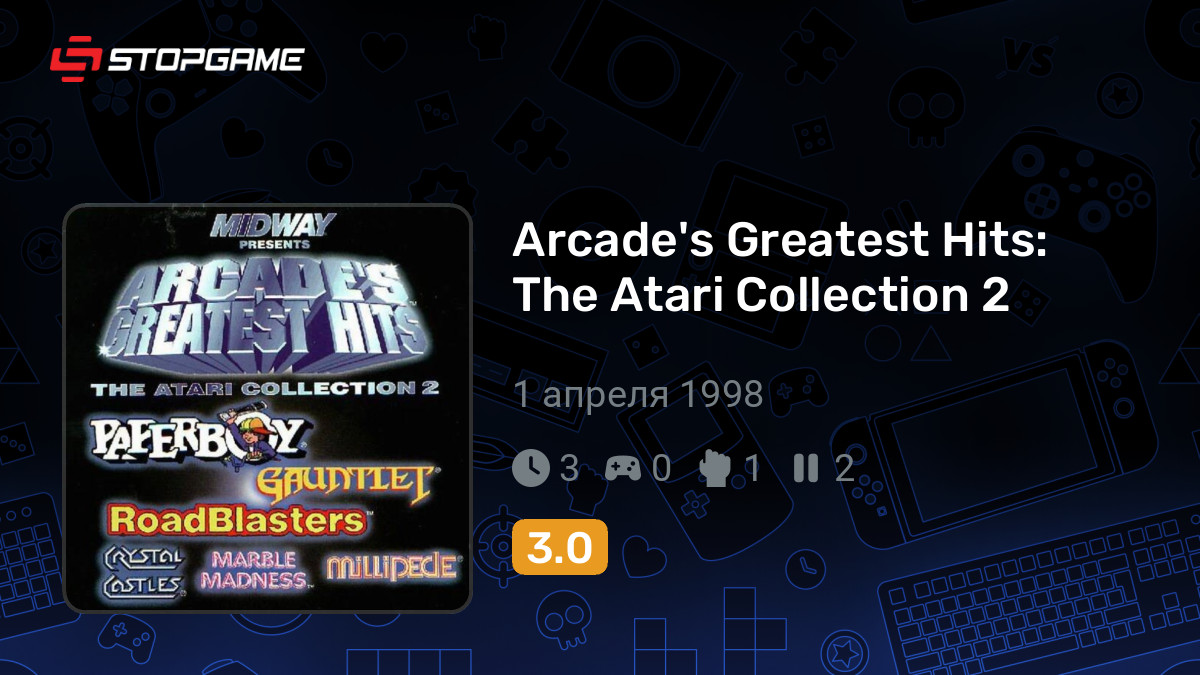 Игры похожие на Arcade's Greatest Hits: The Atari Collection 2 | StopGame