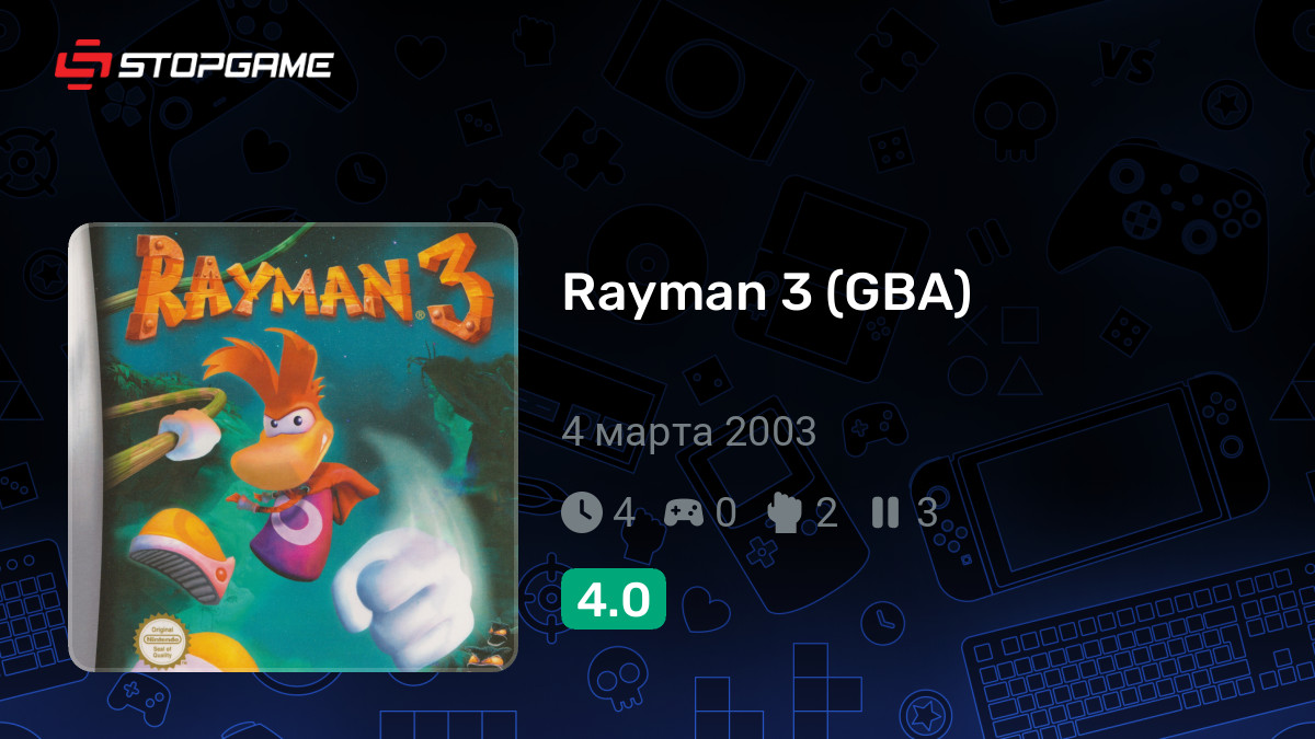 Подборки с игрой Rayman 3 (GBA) | StopGame