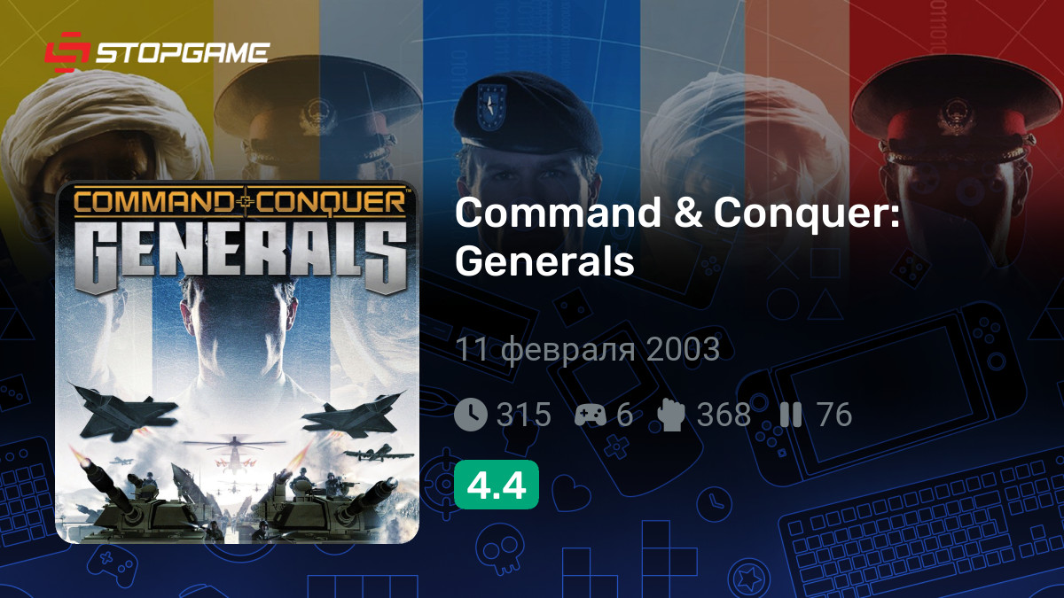 Подборки с игрой Command & Conquer: Generals | StopGame