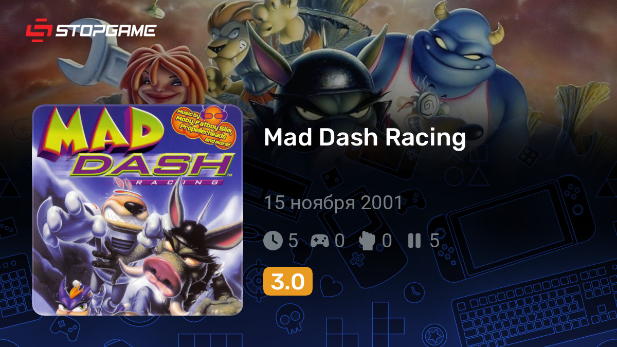 Mad Dash Racing — обзоры и отзывы, описание, дата выхода, официальный ...