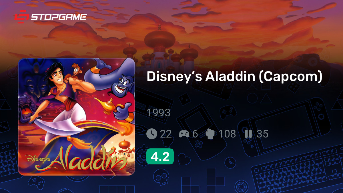 Disney’s Aladdin (Capcom) — обзоры и отзывы, описание, дата выхода ...
