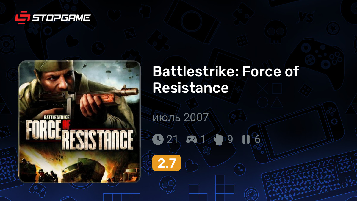 Battlestrike: Force of Resistance (Партизаны Второй мировой) — обзоры и ...