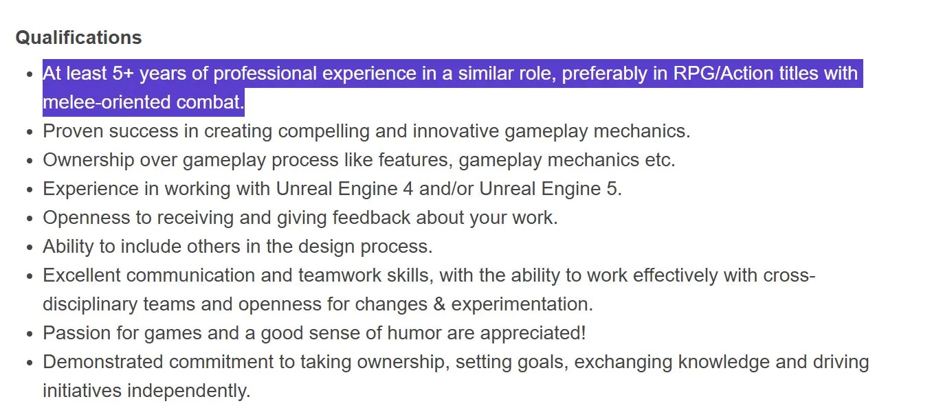 Новый тайтл CDPR — RPG с упором на ближний бой, если верить вакансии | StopGame