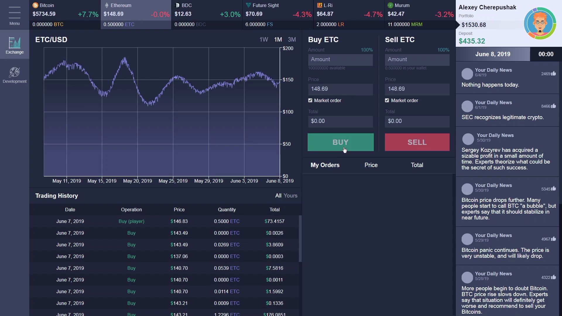 Cryptofall: Investor simulator: Геймплейный трейлер | StopGame